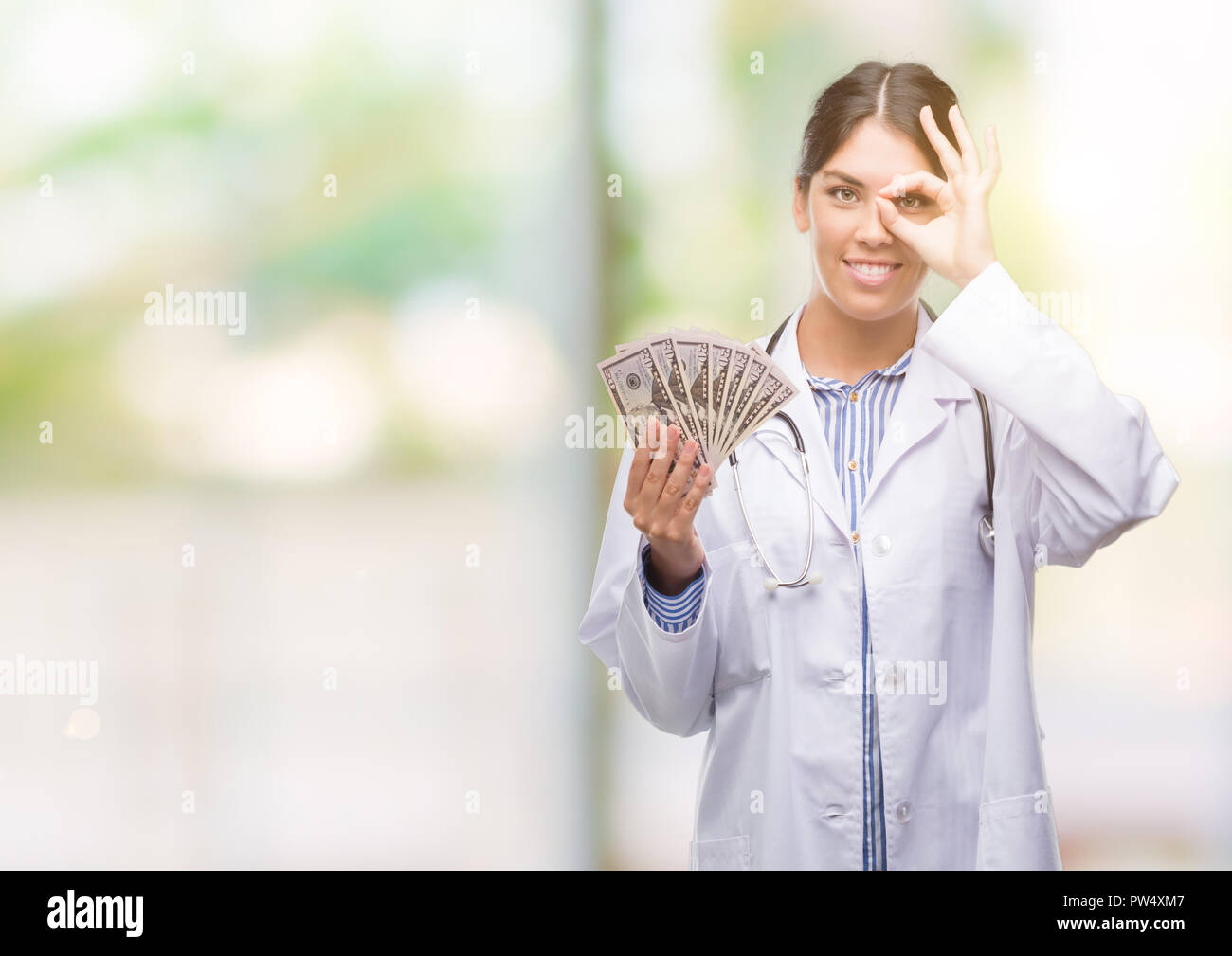 Doctor show me the money sign hi-res stock photography and images - Alamy