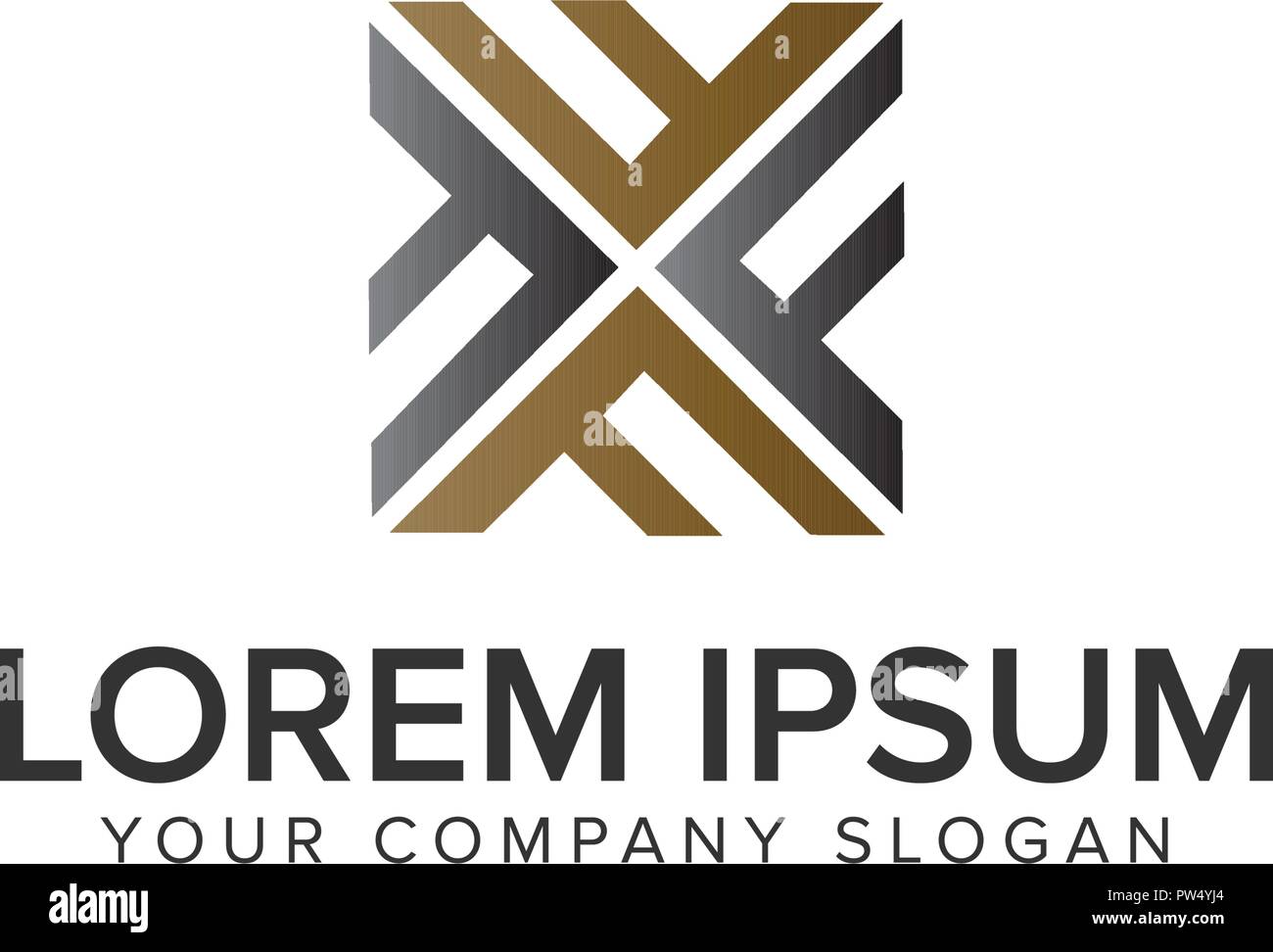 Letter F square decoration logo design concept template. fully editable ...