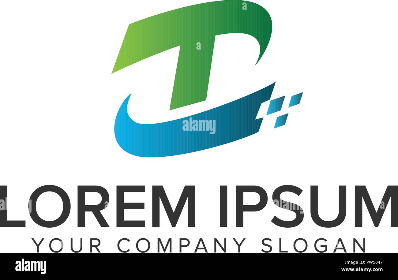 Letter T technology Logo design concept template. fully editable vector ...