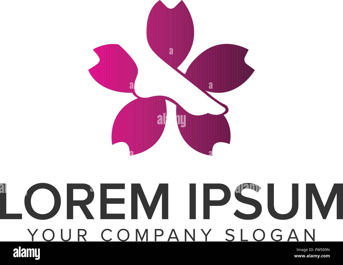 leg flower medical pharmacy spa logo design concept template. fully ...