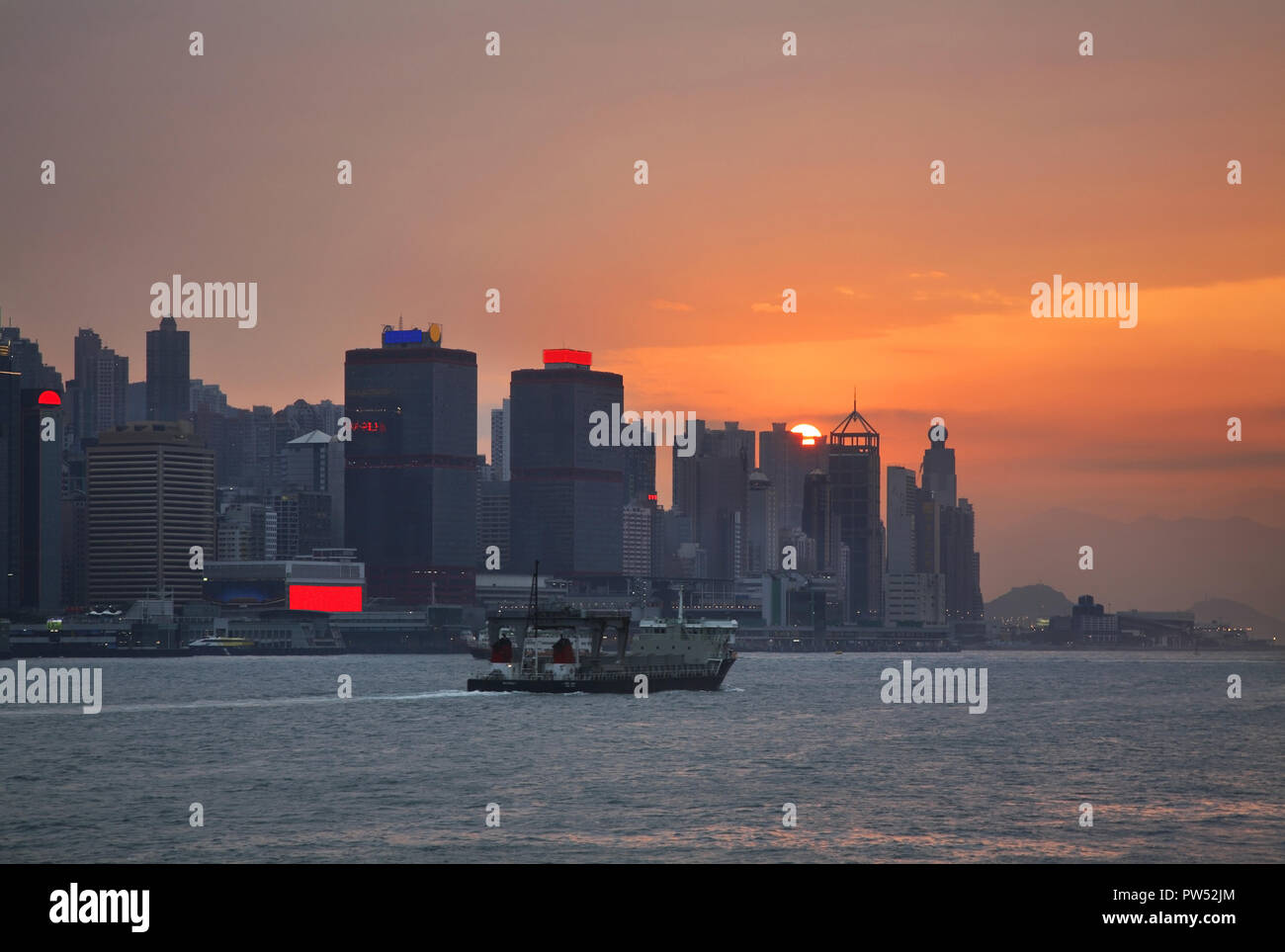 Victoria Strait in Hong Kong. China Stock Photo - Alamy