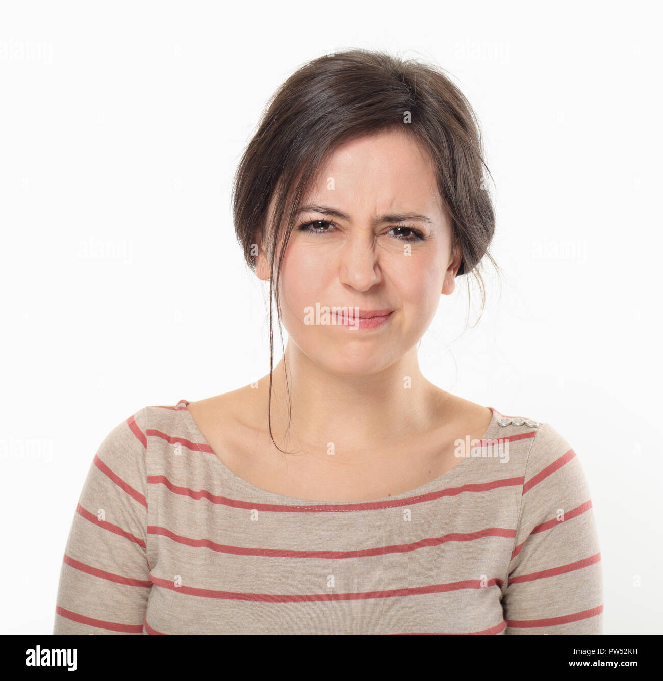 Person grimacing hi-res stock photography and images - Alamy