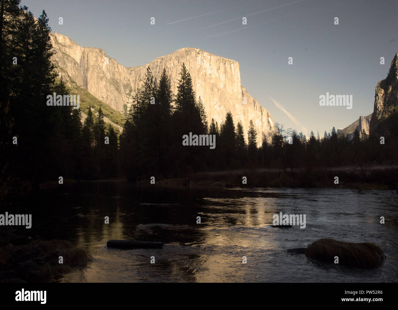 Yosemite Valley. Merced River Stock Photo - Alamy