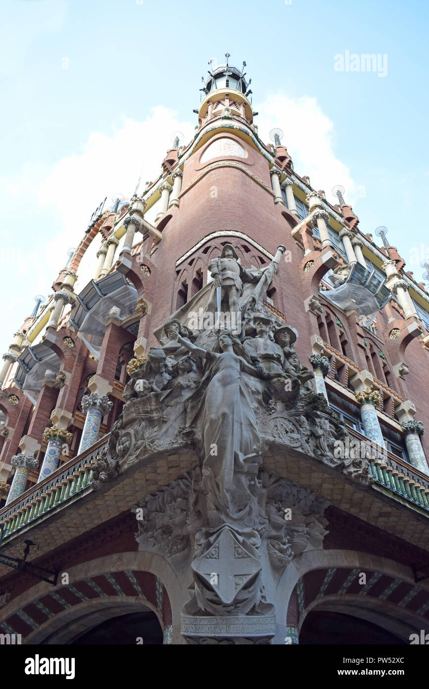 Palace of Catalan Music in Barcelona Stock Photo - Alamy