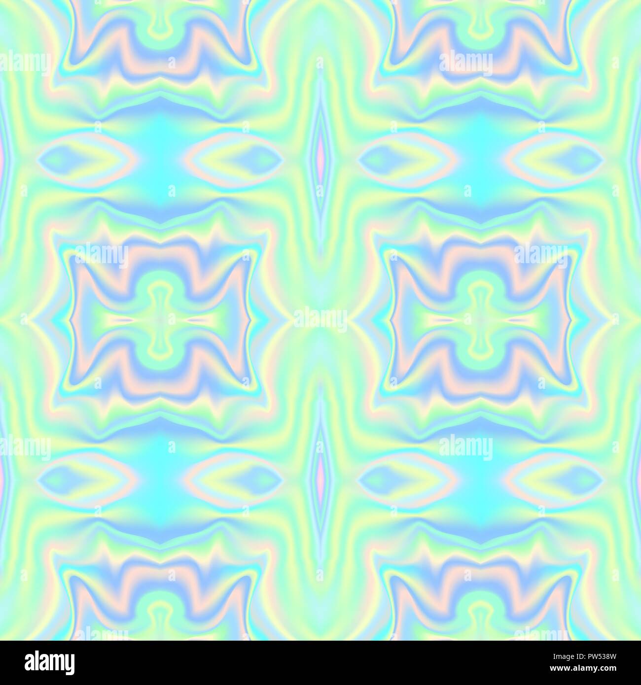 Holographic waves seamless pattern. Vector illustration Stock Vector ...