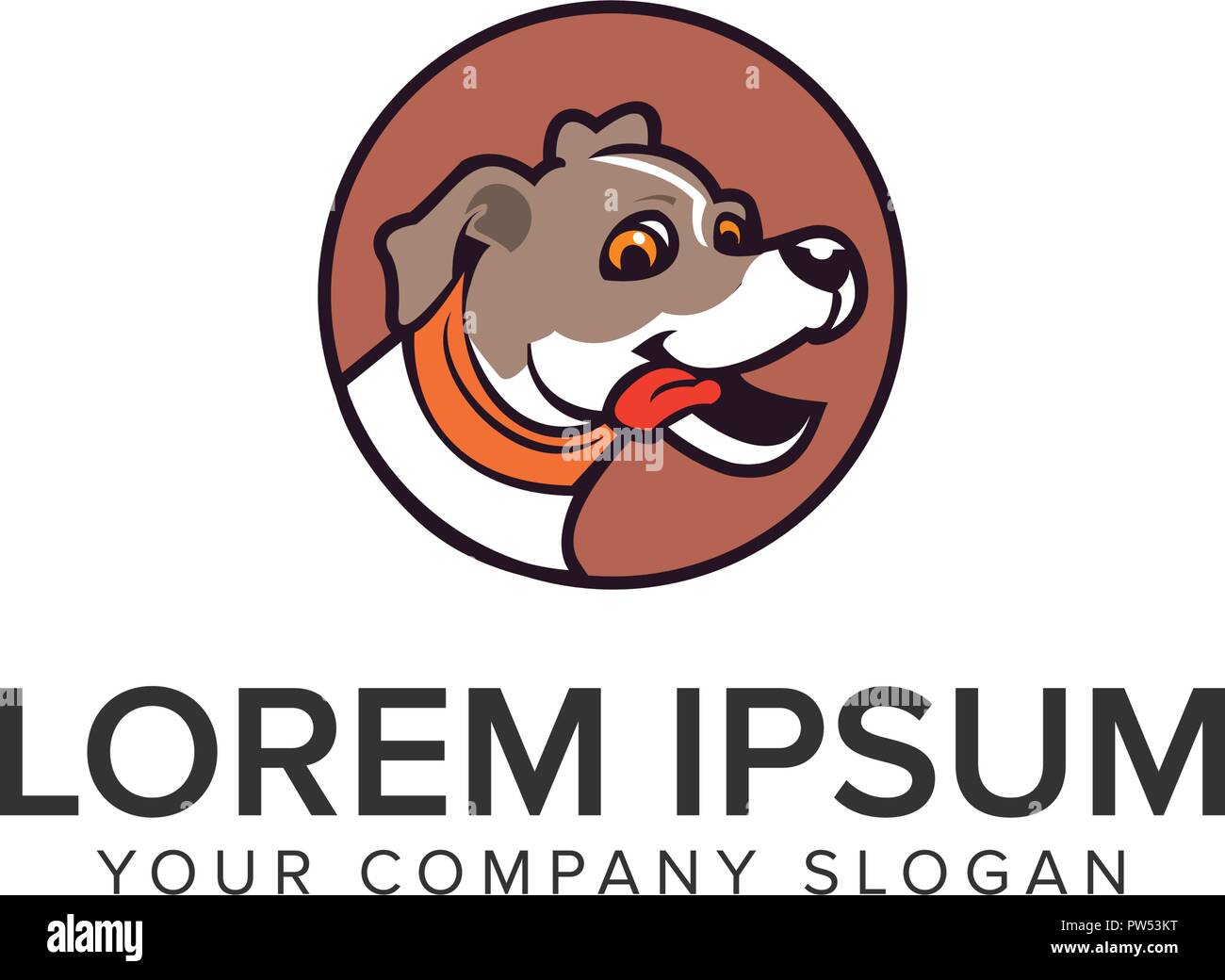 Dog training concept Stock Vector Images - Alamy