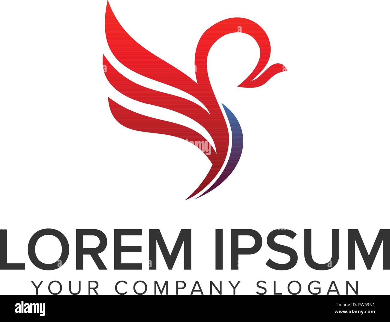 phoenix logo design concept template Stock Vector Image & Art - Alamy