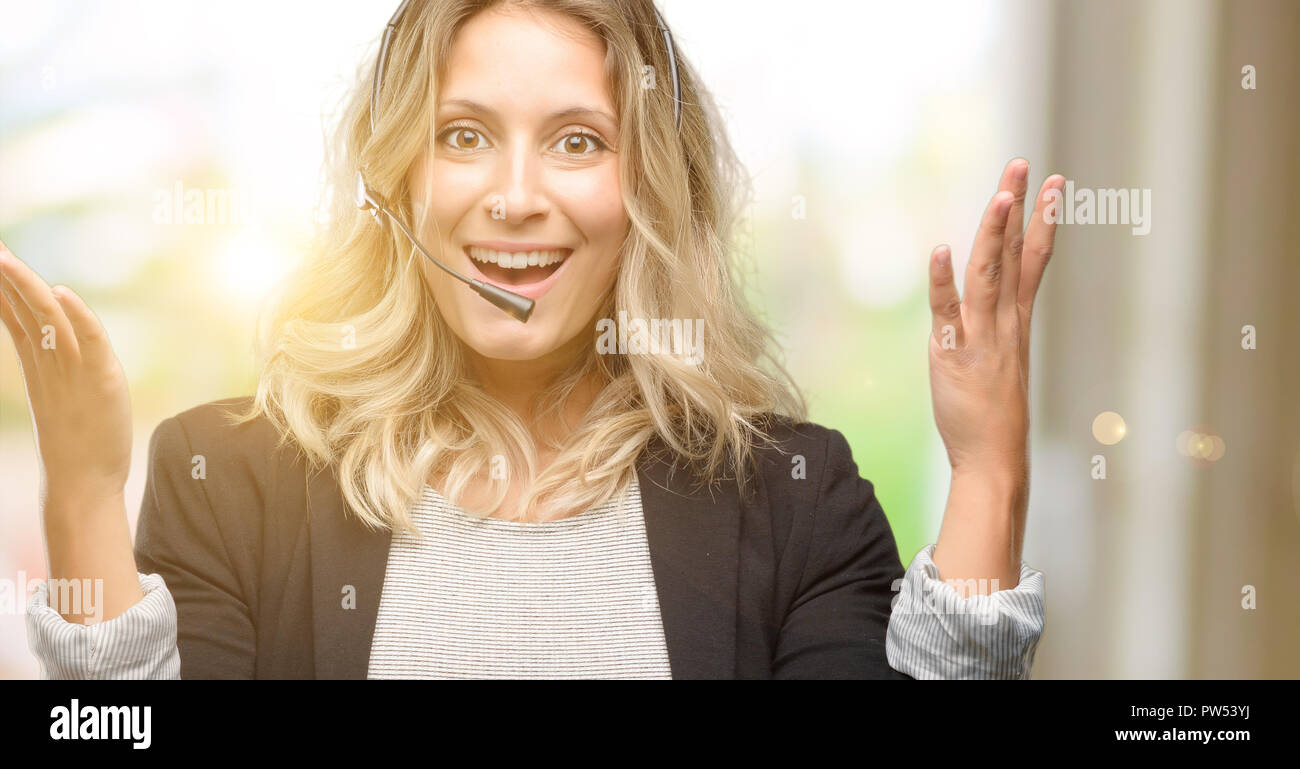 Woman phone call cheering hi-res stock photography and images - Alamy
