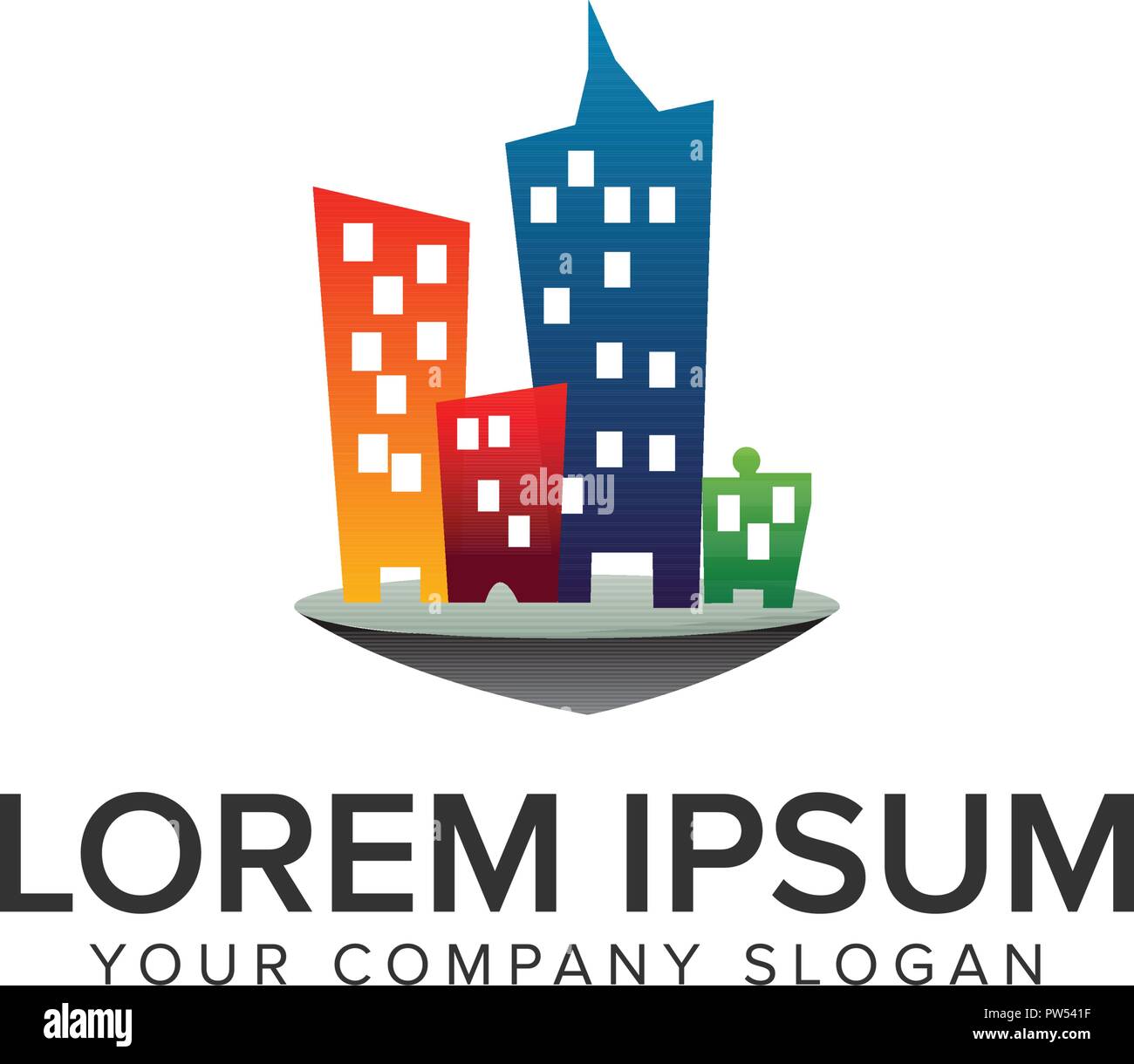 Small Town Stock Vector Images - Alamy