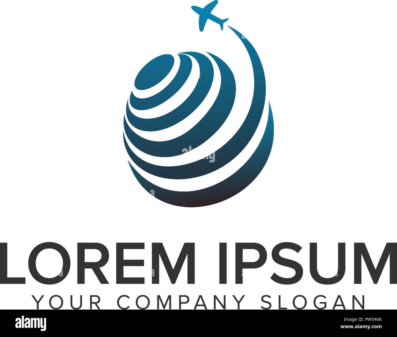 airplanes flying logo design concept template Stock Vector Image & Art ...