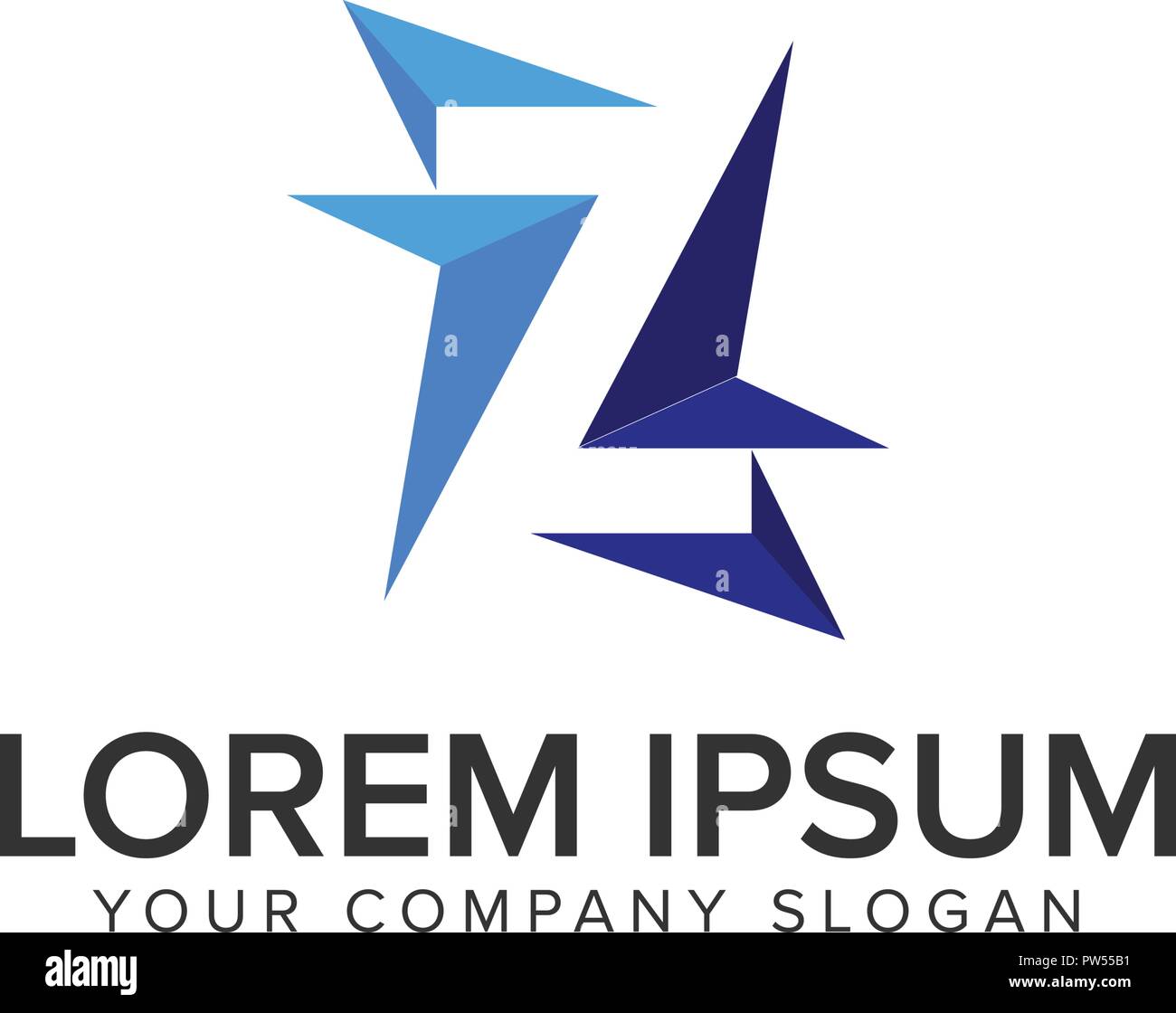 Letter Z modern Logo design concept template Stock Vector Image & Art ...