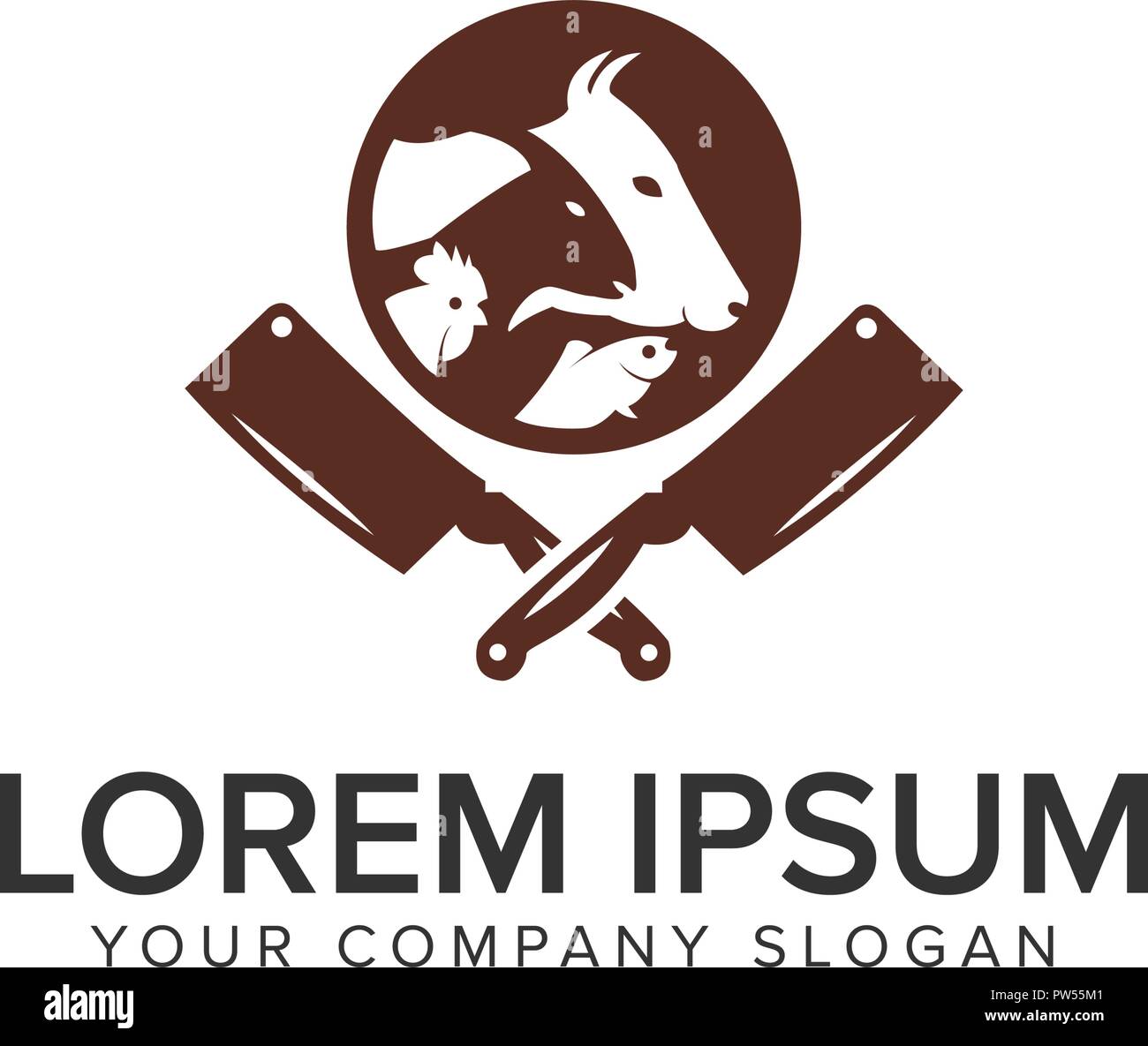 animal cooking logo design concept template Stock Vector Image & Art ...