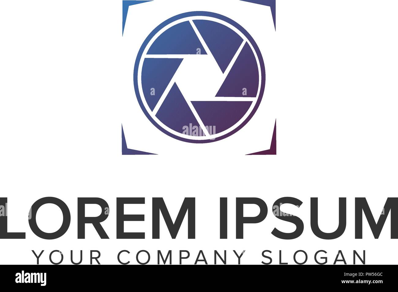 Focus camera logo design concept template Stock Vector Image & Art - Alamy