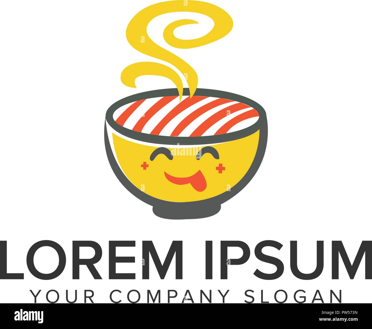 Noodle food illustration vector Stock Vector Images - Alamy