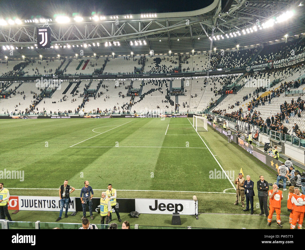 Turin, Italy - September 29, 2018: View of the Allianz Stadium, the ...