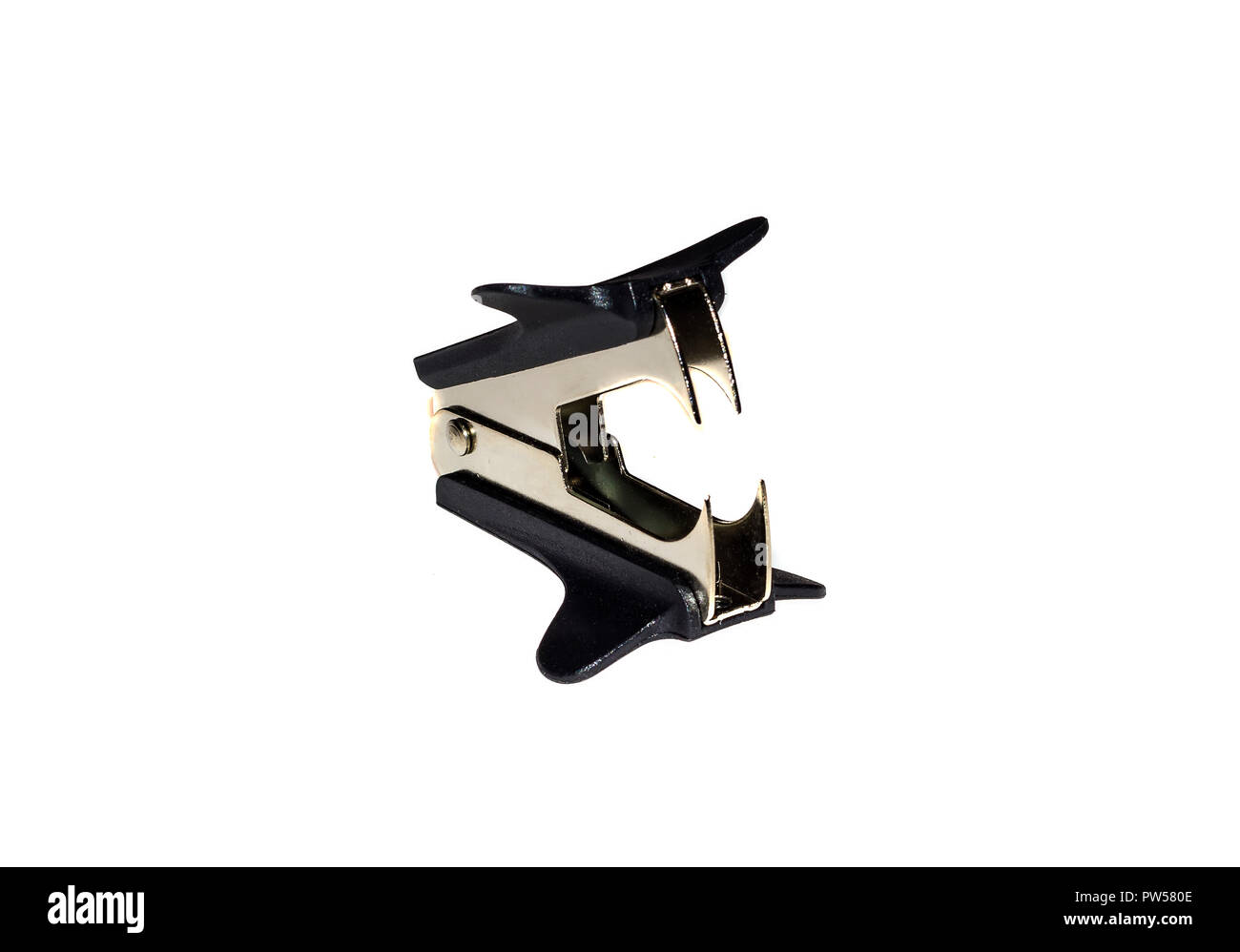 Staple remover, isolated on white background Stock Photo - Alamy