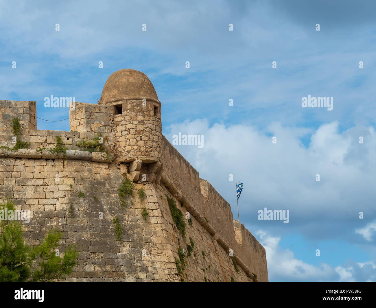 Medieval castle in Rethymno, Crete island, Greece Stock Photo - Alamy