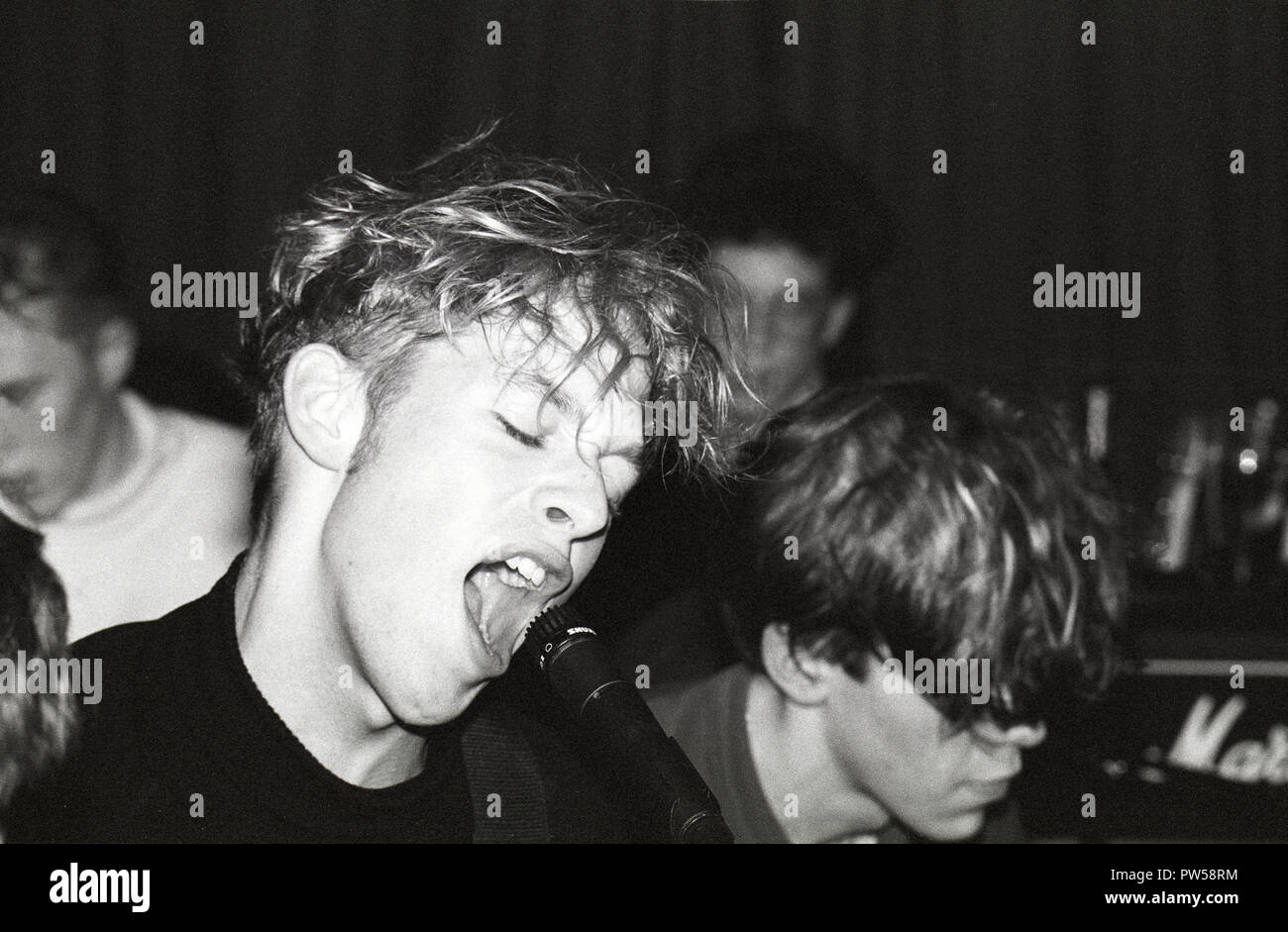 Andy Bell and Mark Gardener from Ride performing at the Wheatsheaf pub ...