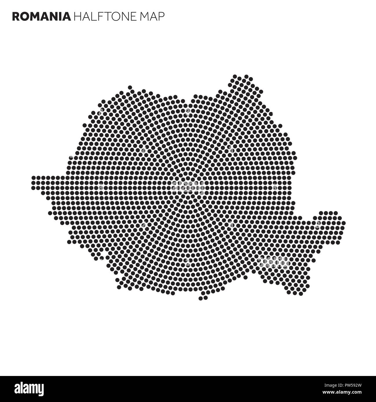 Europe map radial dot pattern hi-res stock photography and images - Alamy