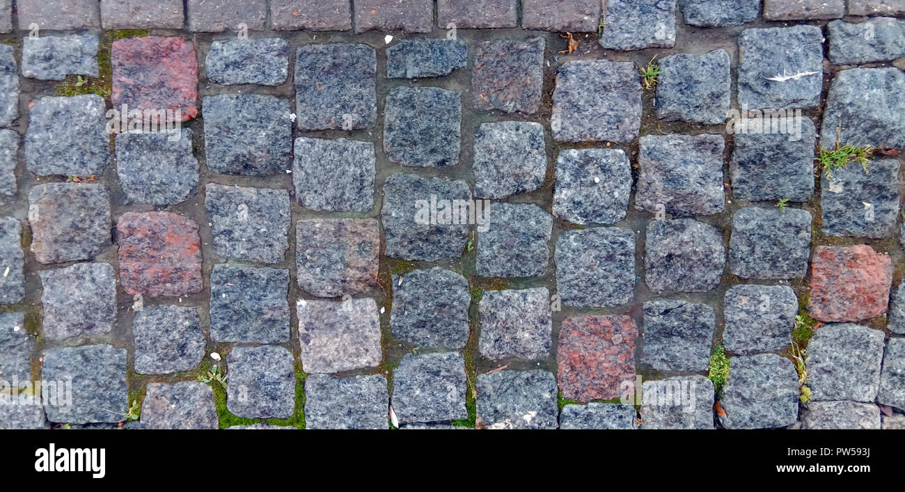 The texture of natural stone and granite. Close-up. Cobblestone ...