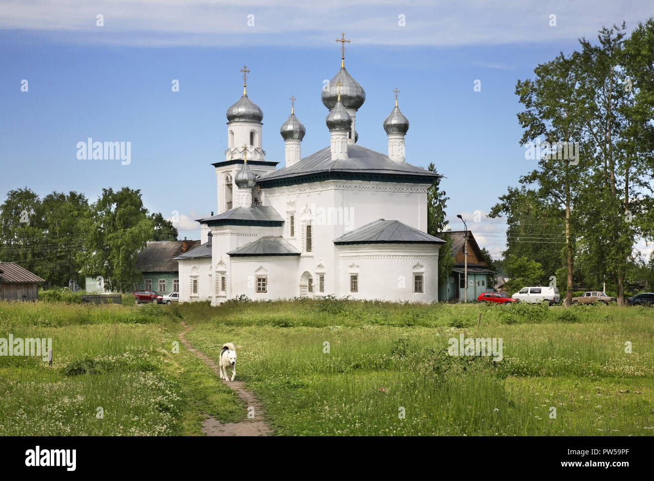 Church of Nativity in Kargopol. Russia Stock Photo - Alamy