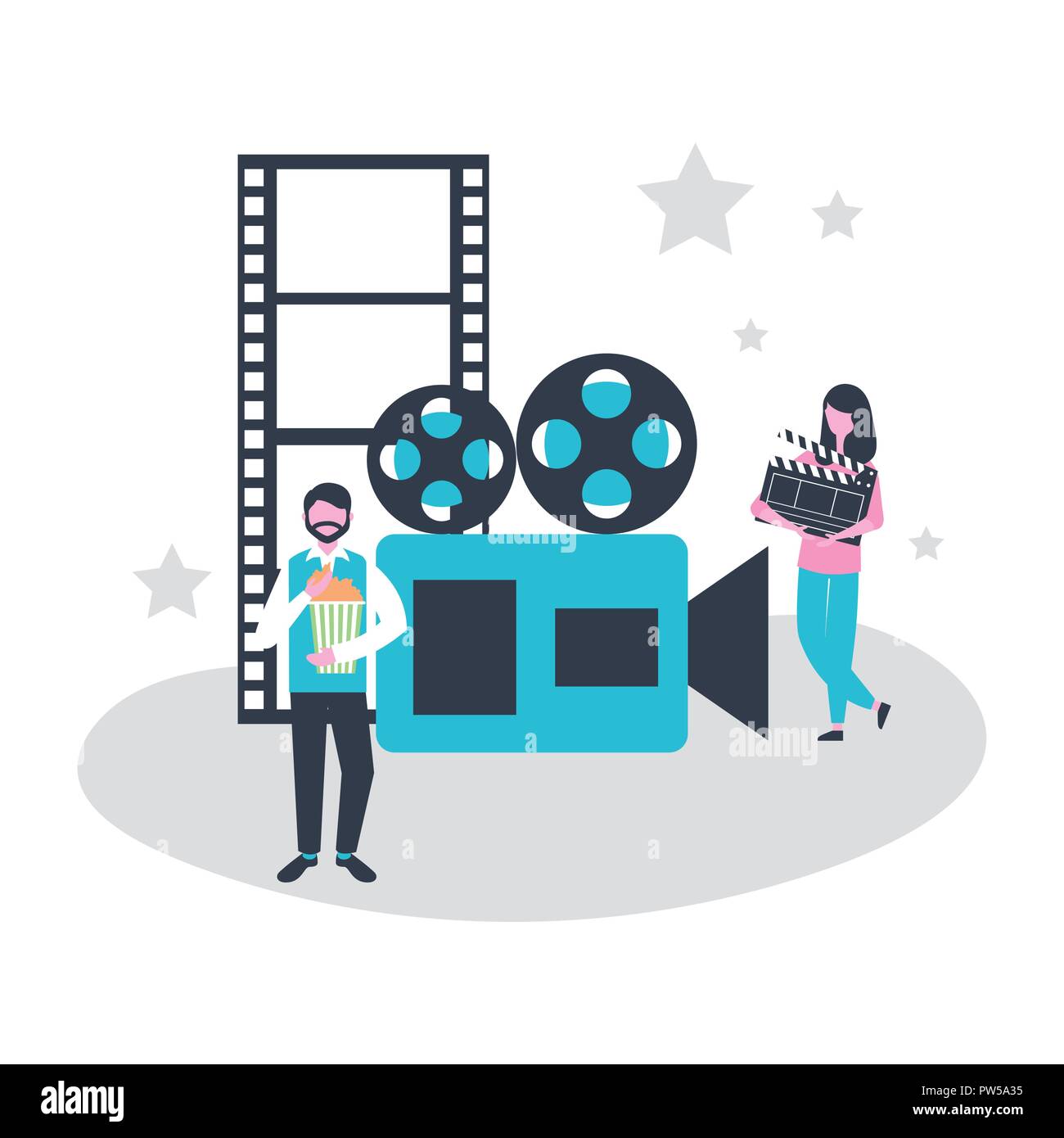 Movie Making Vector