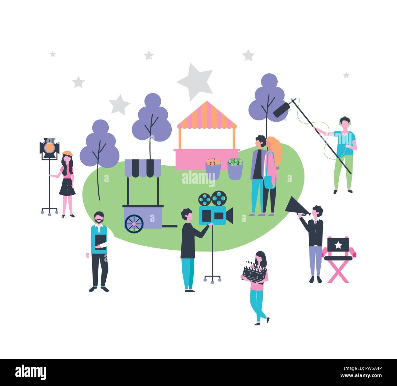 Start of production Stock Vector Images - Alamy