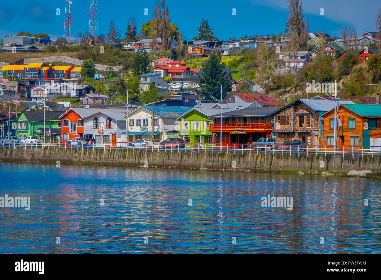 Chile chiloe island street view hi-res stock photography and images - Alamy
