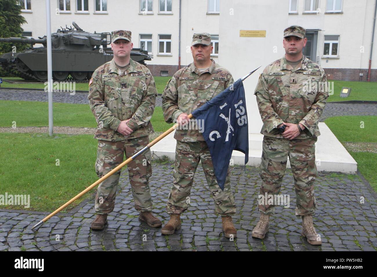 Company leadership of the Michigan Army National Guard’s C Company, 1st ...