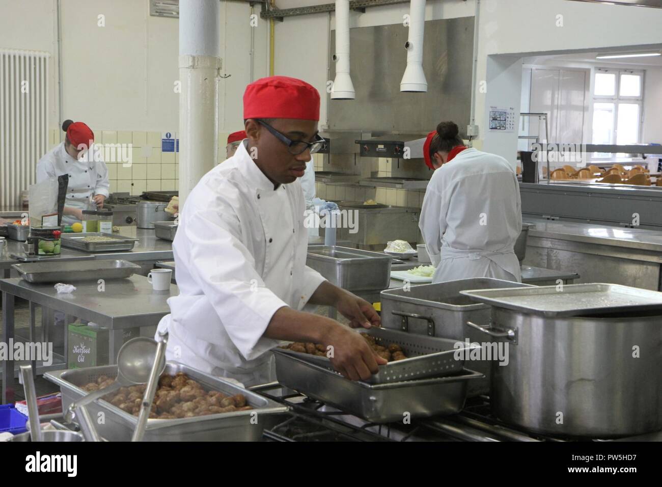 Cooks of the Michigan Army National Guard’s F Company, 237th Brigade ...
