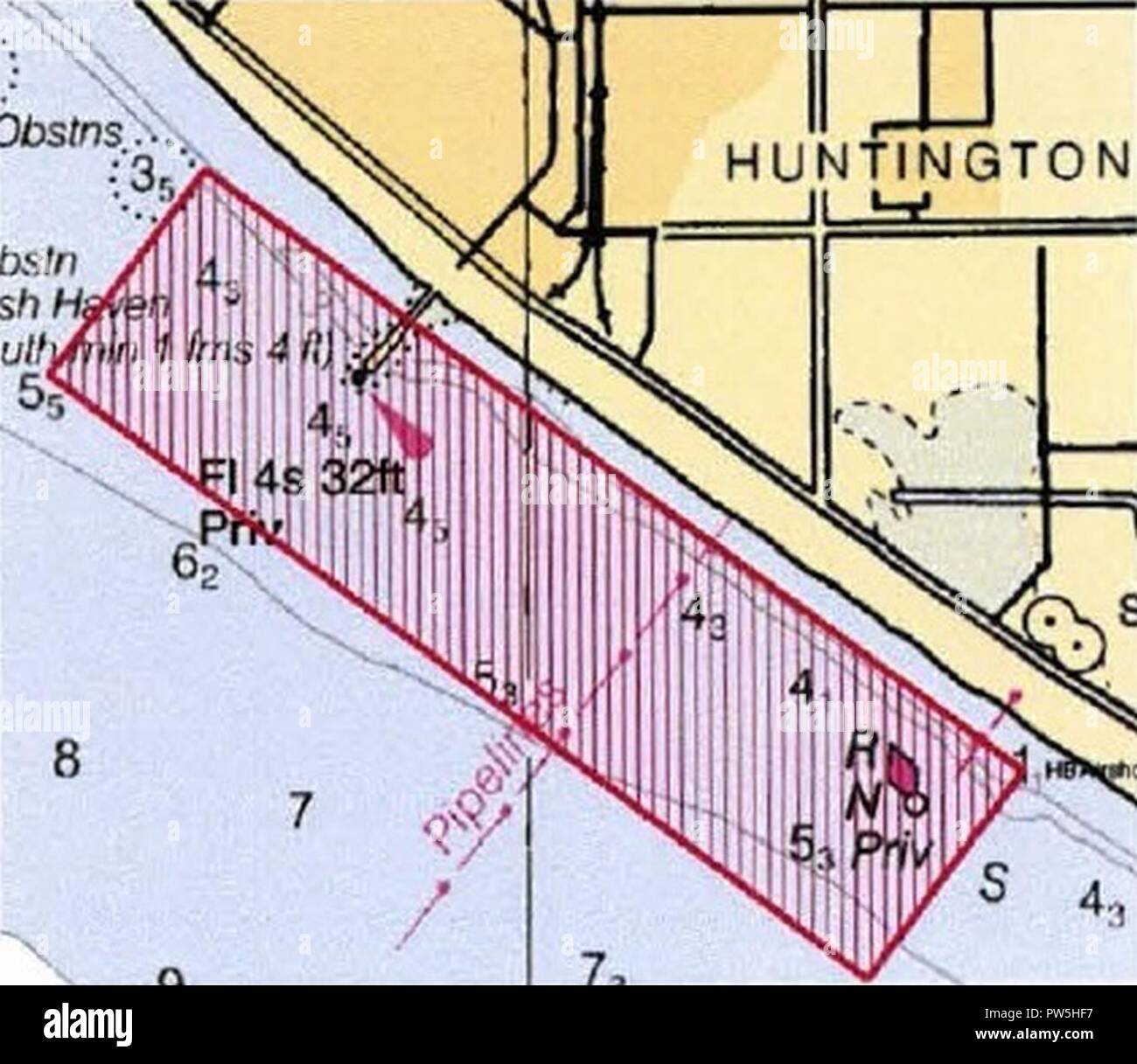 An illustration of the safety zone enforced by the Coast Guard Los ...