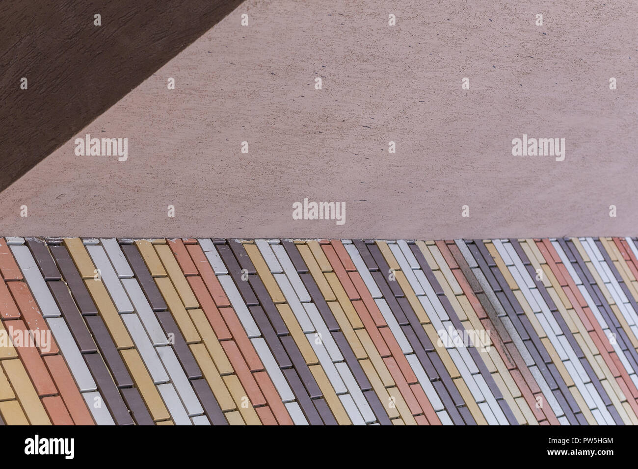 Facade plaster background. Single-ply monolithic plaster decorative ...