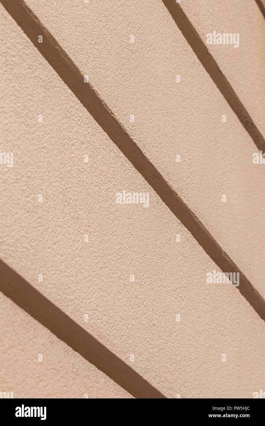 Facade plaster background. Single-ply monolithic plaster decorative ...