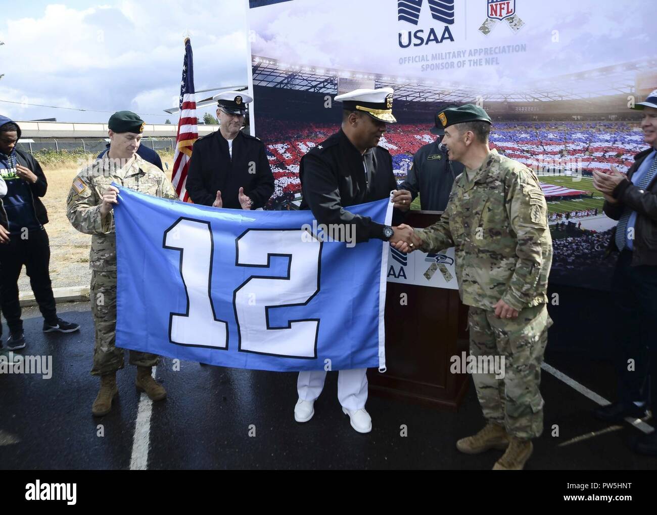 JOINT BASE LEWIS-MCCHORD, Wash. (Sept. 19, 2017) Rear Adm. Gary Mayes ...