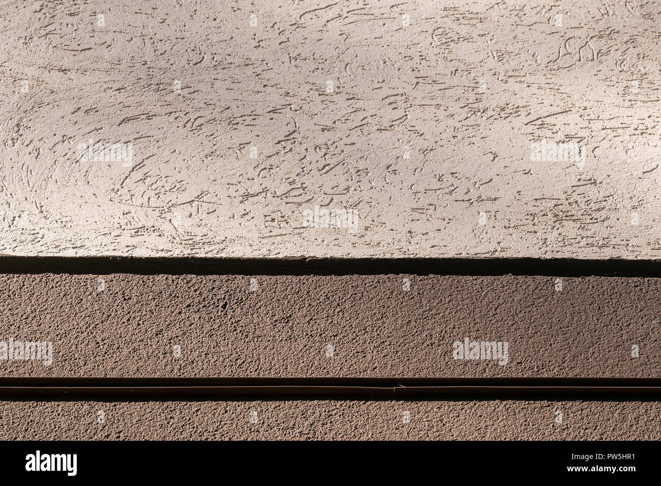 Facade plaster background. Single-ply monolithic plaster decorative ...