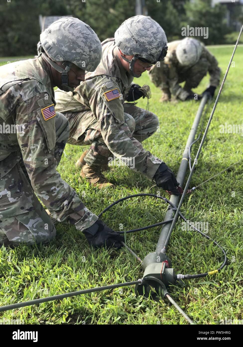 U.S. Army Soldiers assigned to the 558th Transportation Company, 10th ...