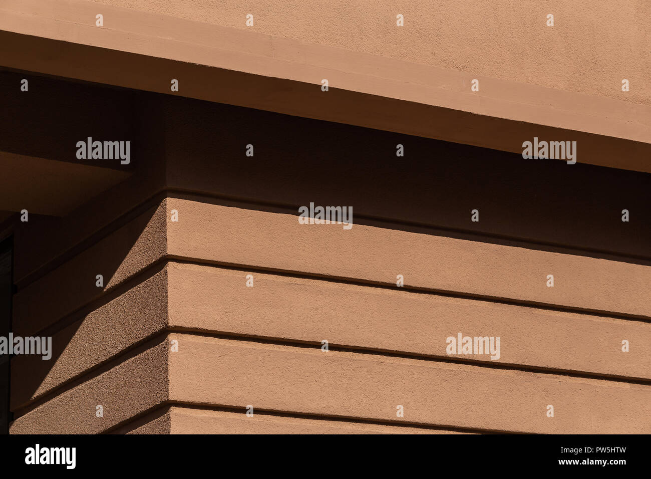 Facade plaster background. Single-ply monolithic plaster decorative ...