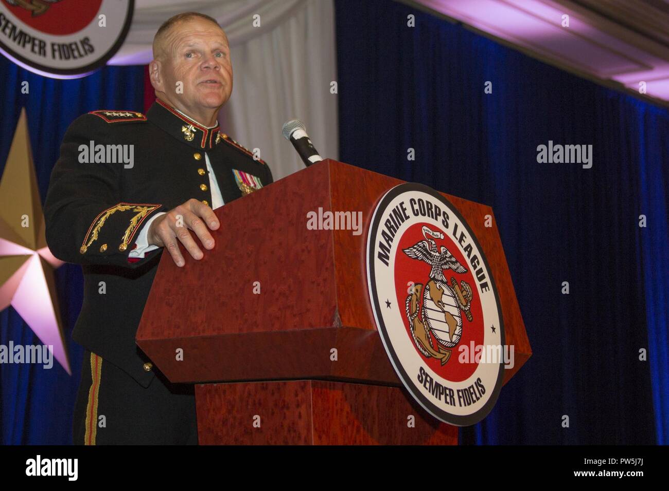 Commandant of the Marine Corps Gen. Robert B. Neller gives remarks ...