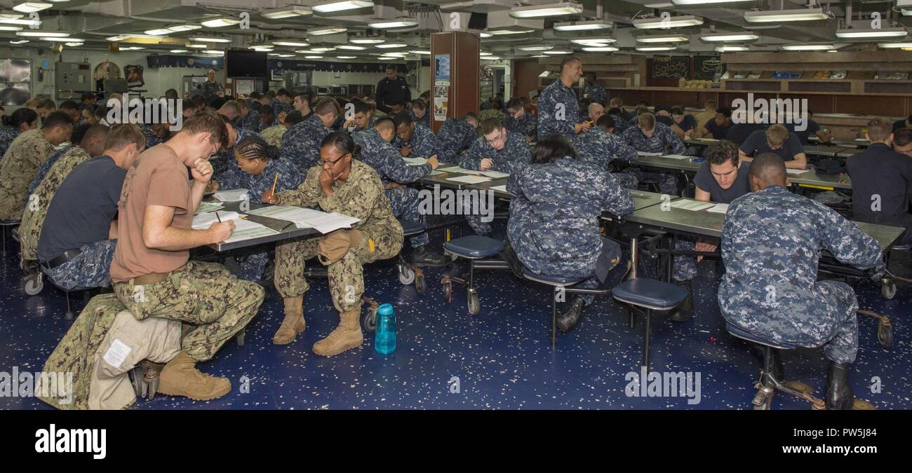 MAYPORT, Fla. (Sept. 21, 2017) Sailors aboard the amphibious assault ...
