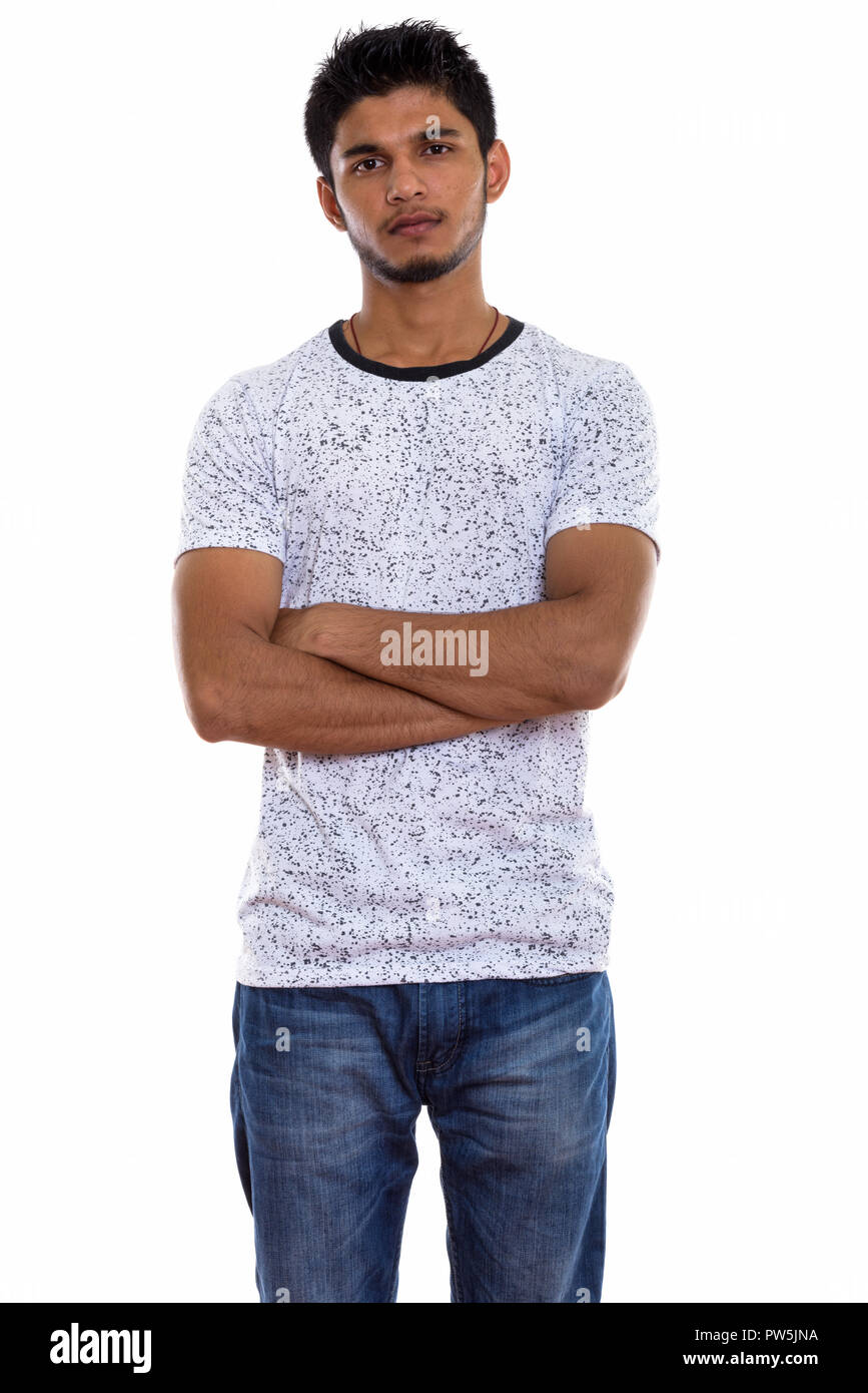 Indian young man standing hi-res stock photography and images - Alamy