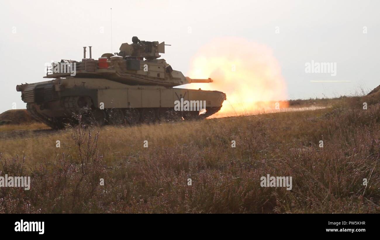 An M1A2 Abrams Battle Tank from 2nd Battalion, 70th Armor Regiment, 2nd ...