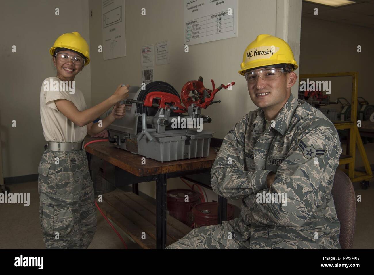 Airman 1st Class Kenneth Karosich (right), native of Mangilao, Guam ...