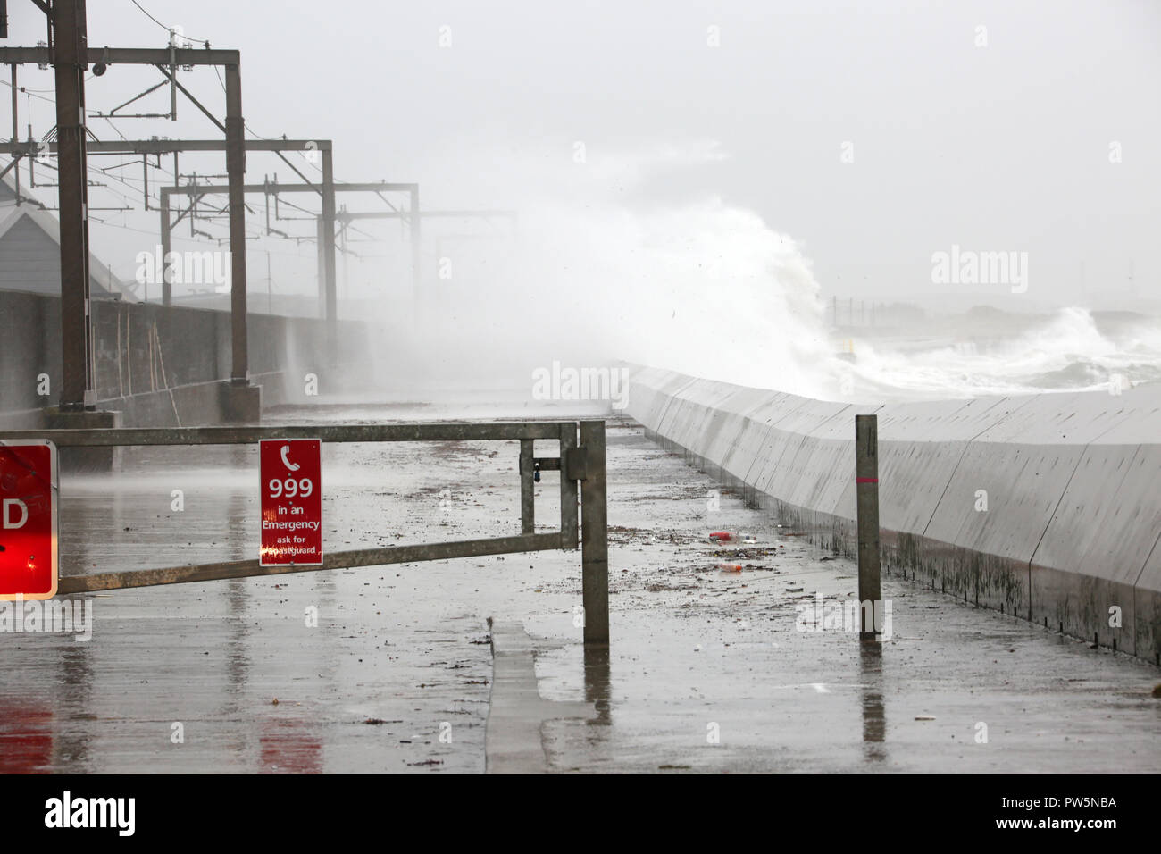 Saltcoats, Ayrshire, Scotland, UK. 12th October, 2018. Storm Callum ...