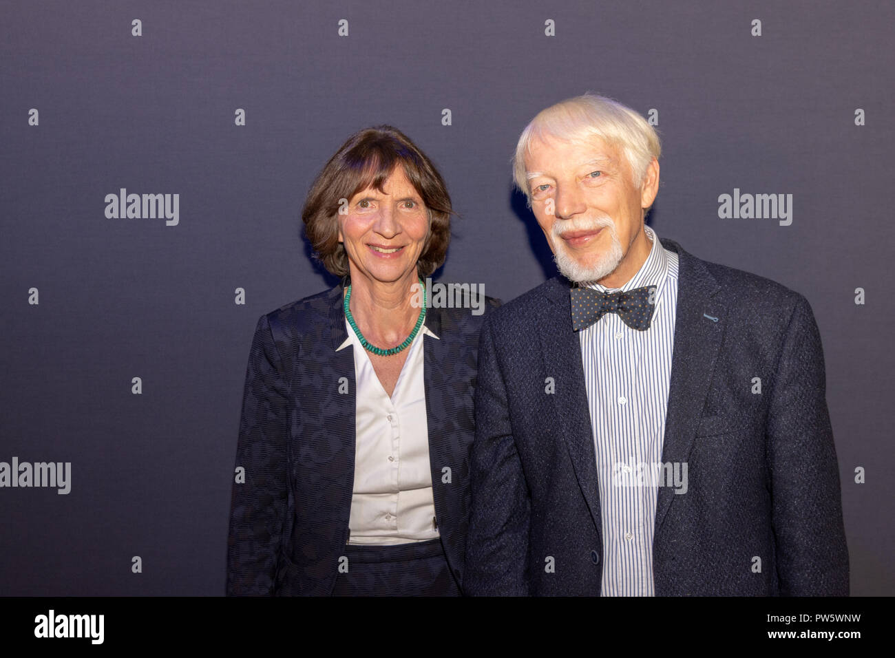 FRANKFURT AM MAIN, Germany - October 12 2018: Aleida Assmann and Jan ...