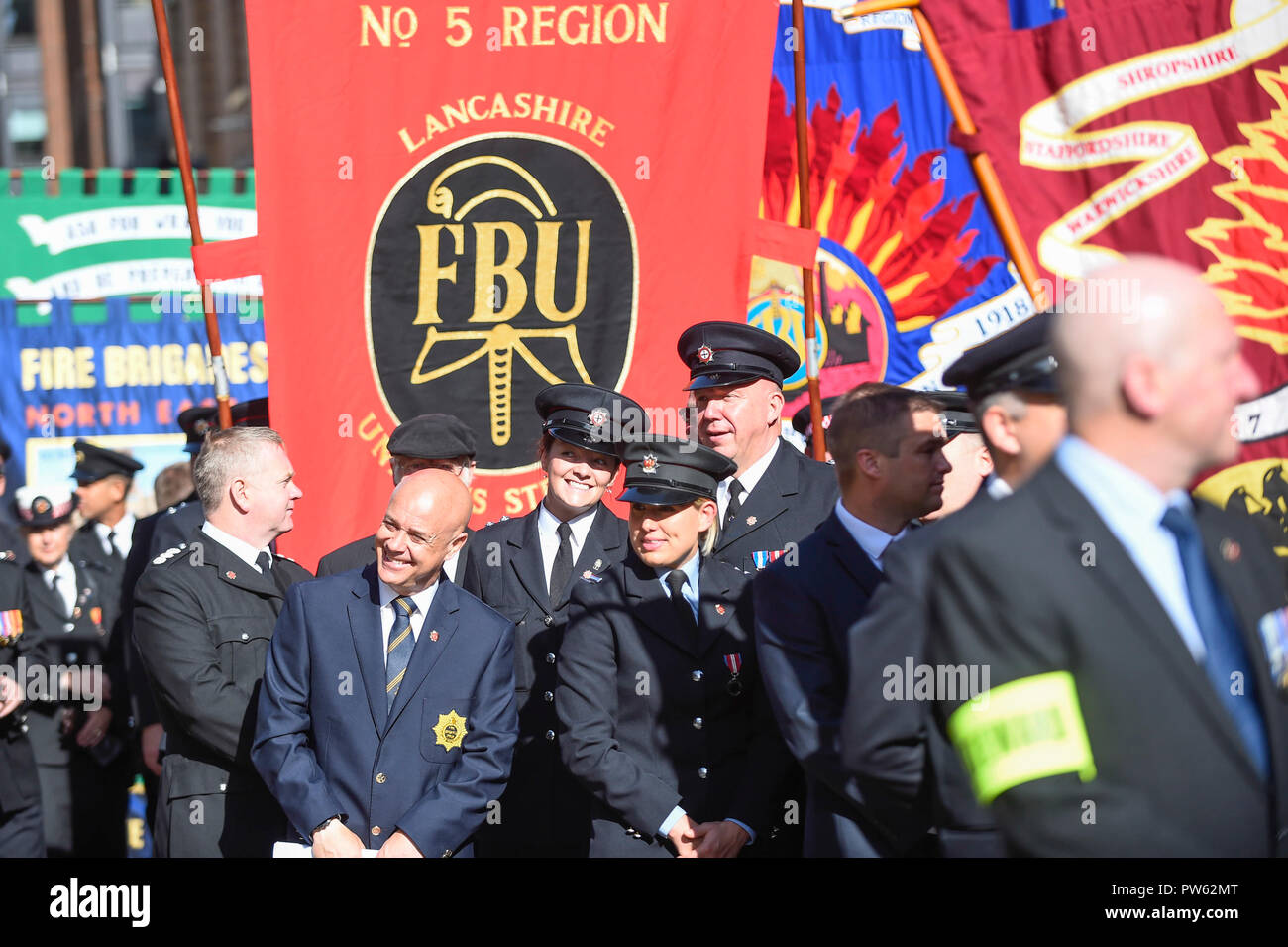 London, UK. 13 October 2018. After a formal wreath-laying ceremony at ...