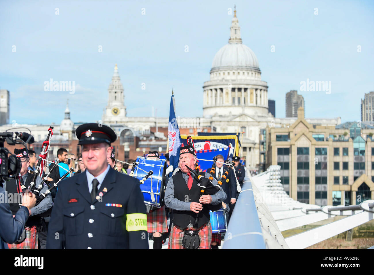 London fire brigades formation hi-res stock photography and images - Alamy