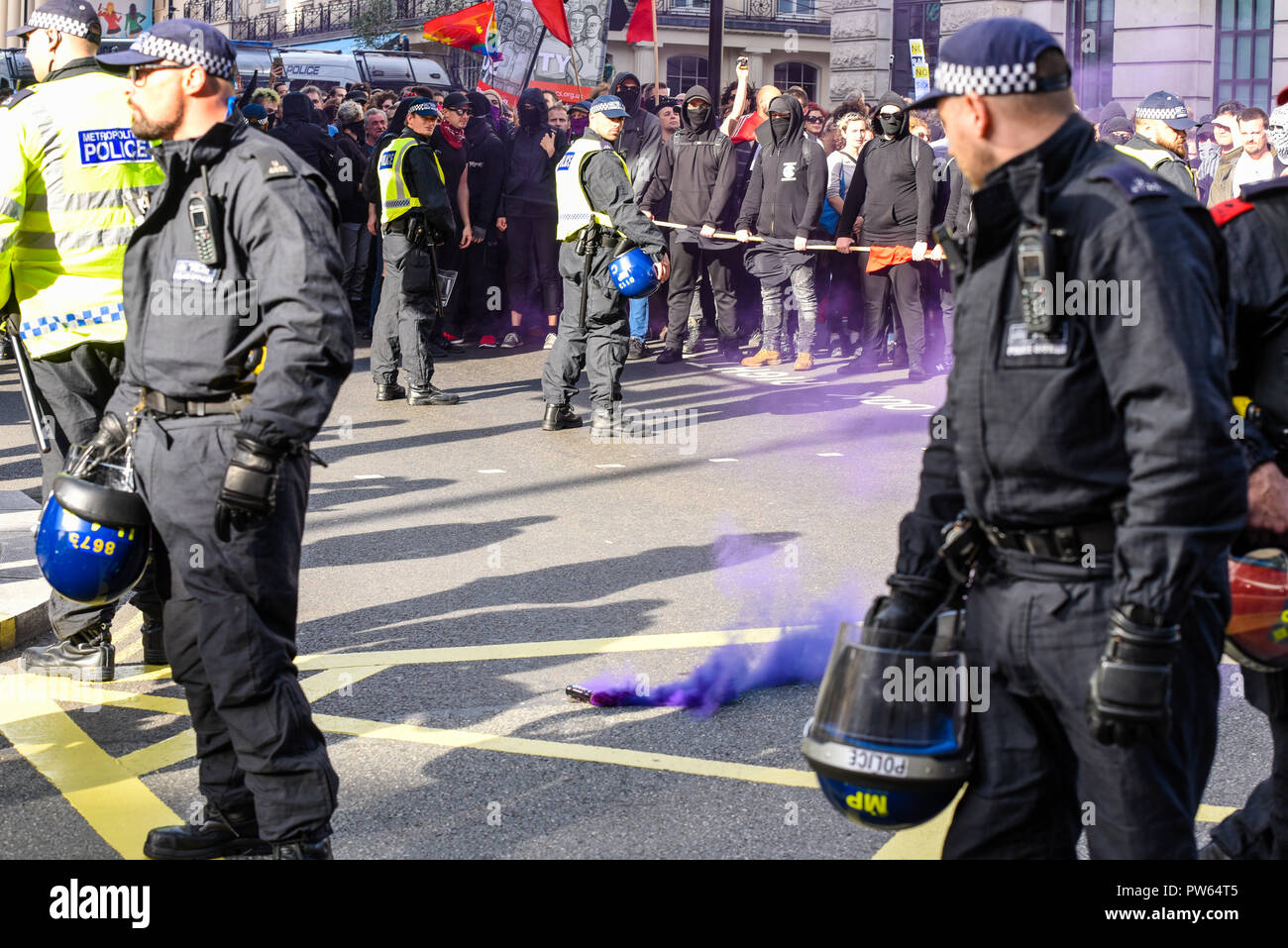 Democratic Football Lads Alliance DFLA marching towards Parliament ...