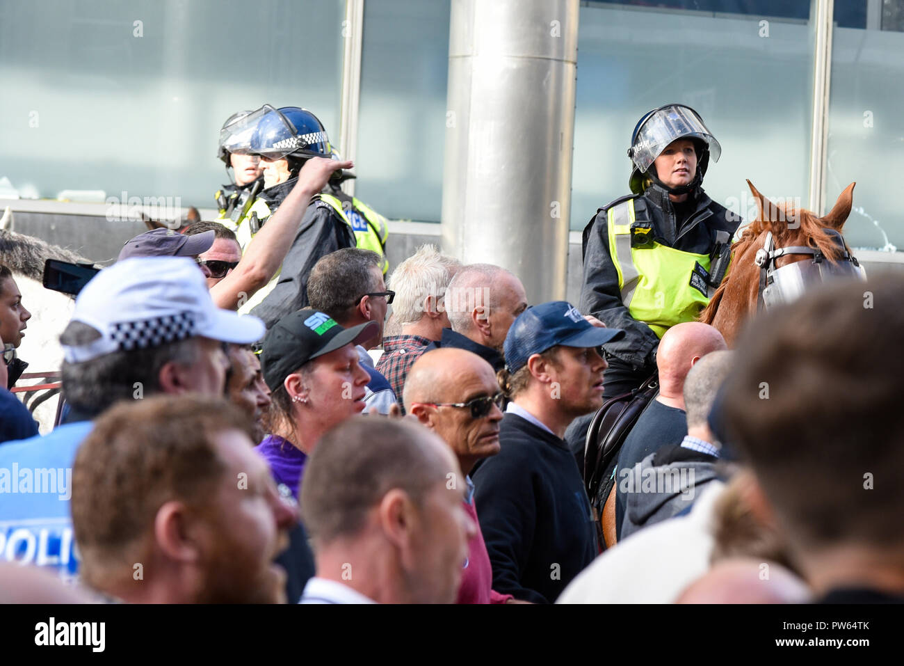Democratic Football Lads Alliance DFLA marching towards Parliament ...