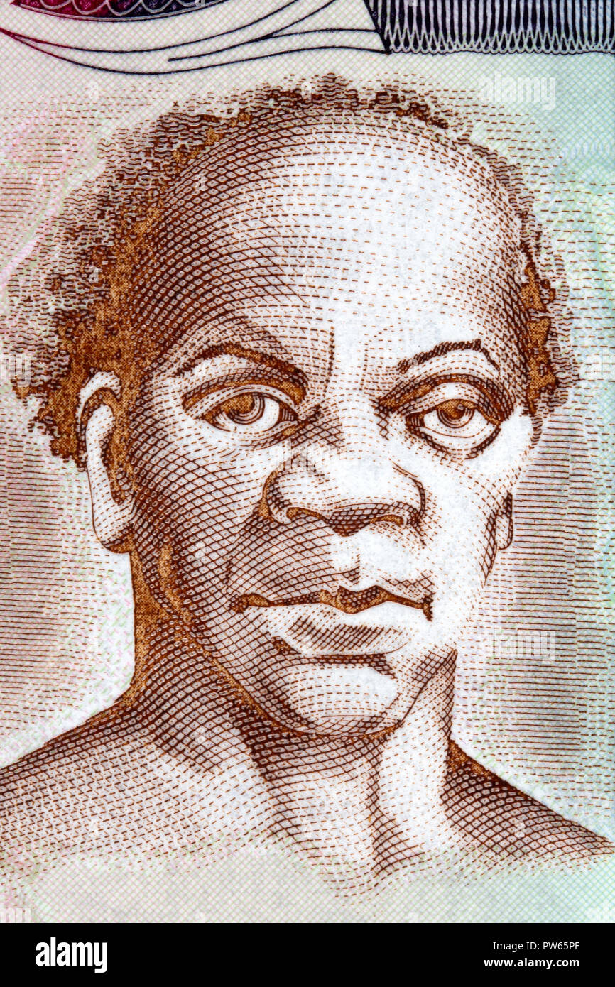 Samuel Sharpe portrait from Jamaican money Stock Photo - Alamy