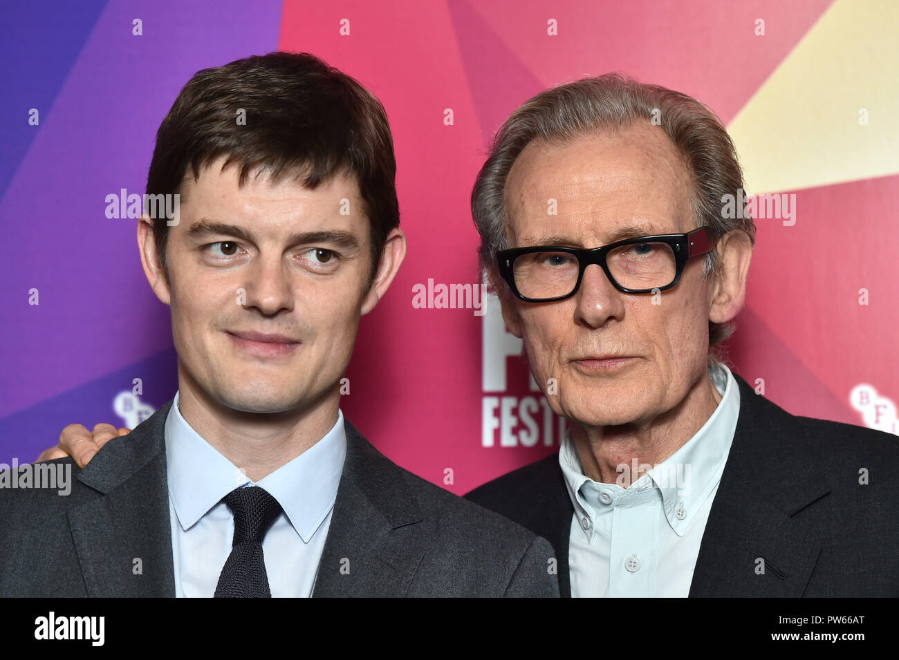 Sam Riley (left) and Bill Nighy attending the Sometimes Always Never ...